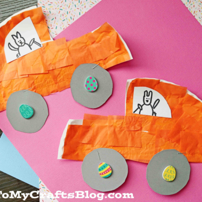 Paper Plate Handprint Carrot Garden