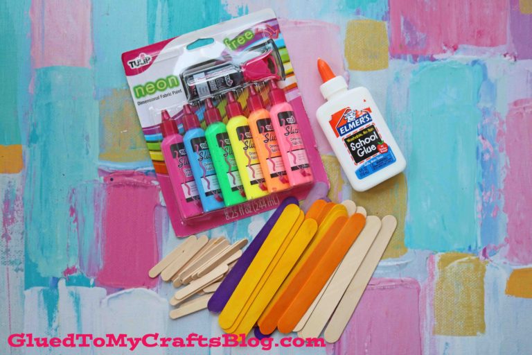 Popsicle Stick Macaroon Craft Idea