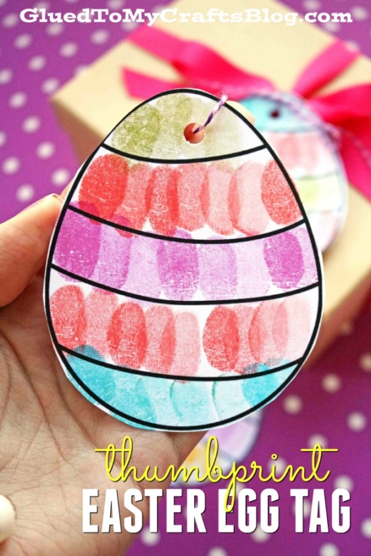 Thumbprint Easter Egg Gift Tags