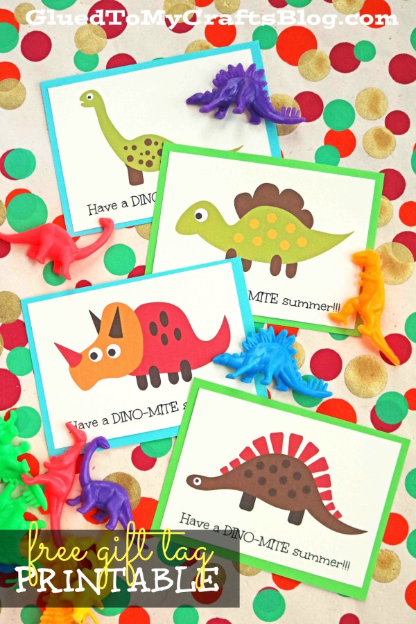 Have a Dino-Mite Summer - Free Gift Tag Printable
