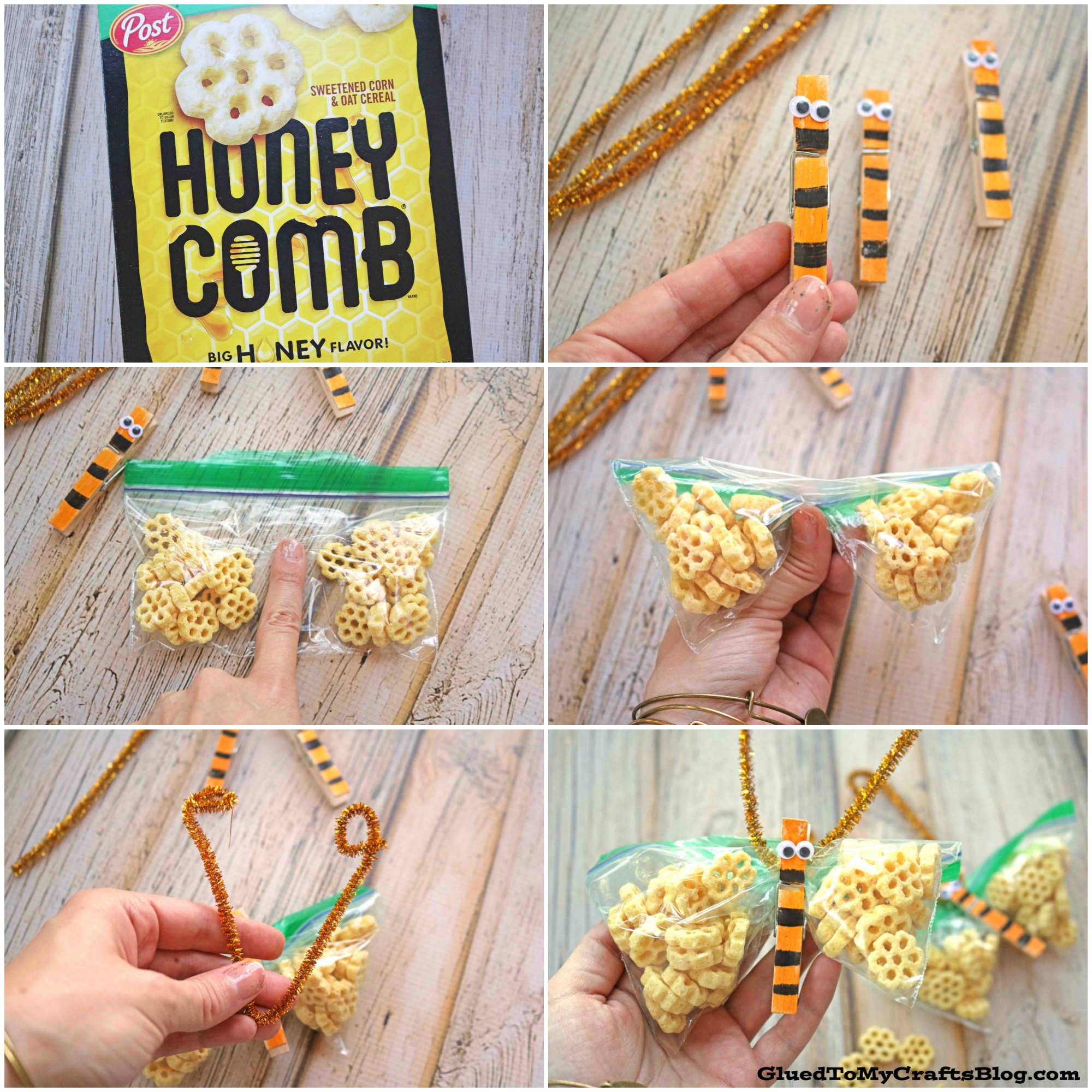 Honeycomb Cereal Bee Snack Bags