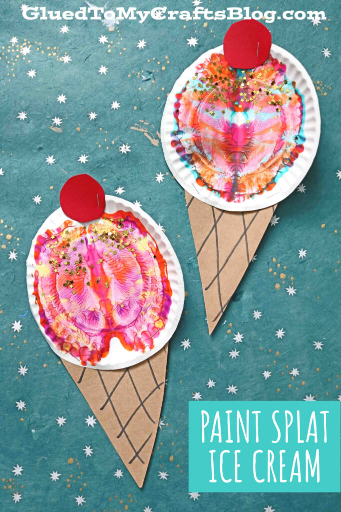 Paint Splat Ice Cream Cones