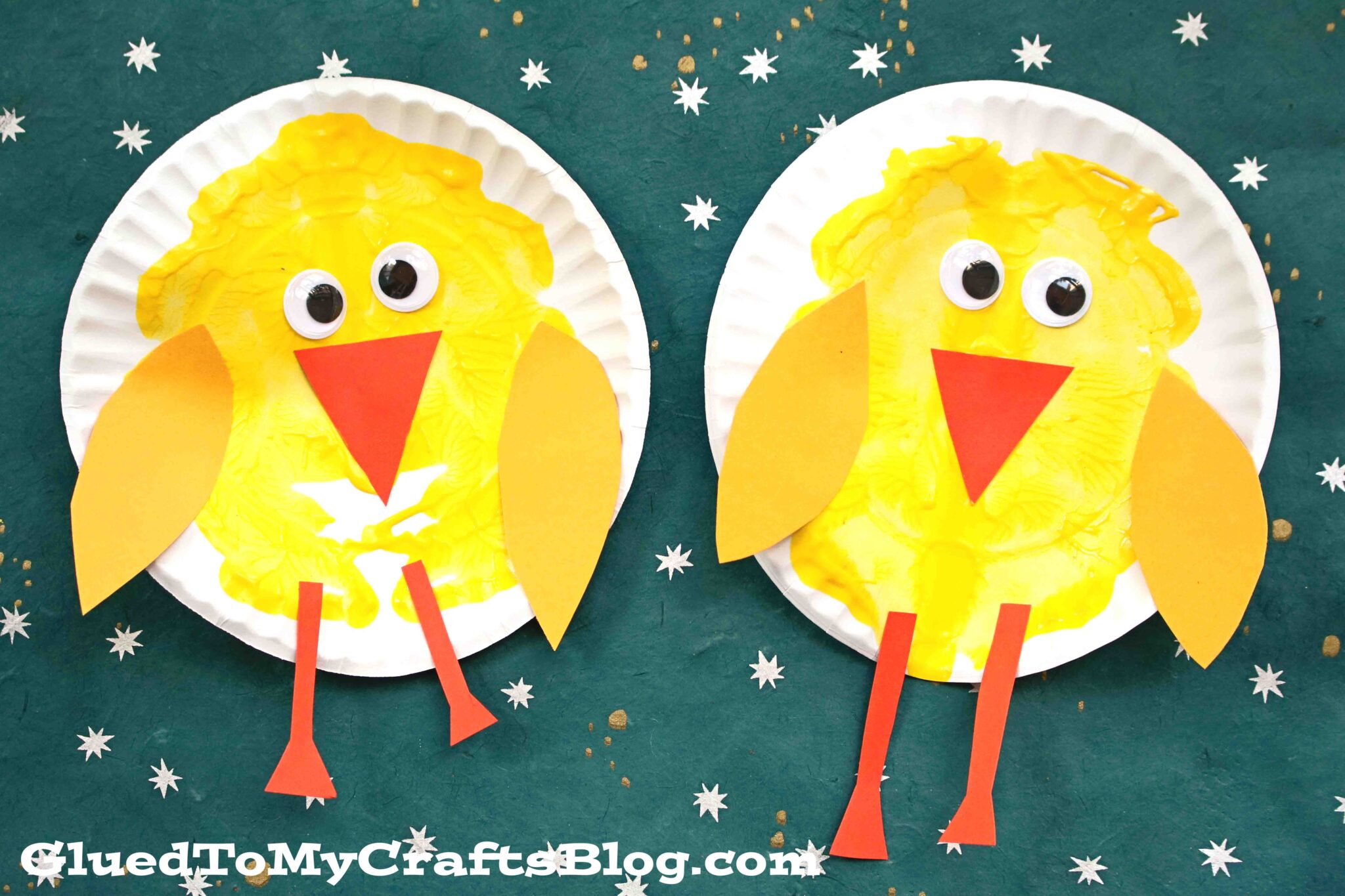 Paint Splat Baby Chick Craft Idea For Spring