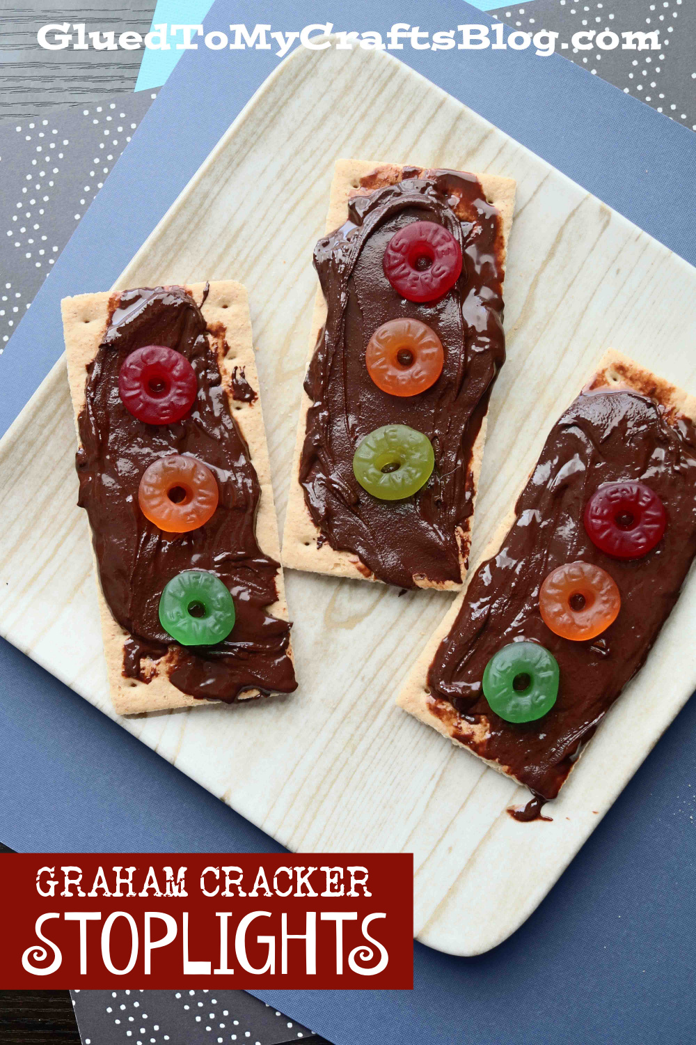 Graham Cracker Stoplight Snack Idea