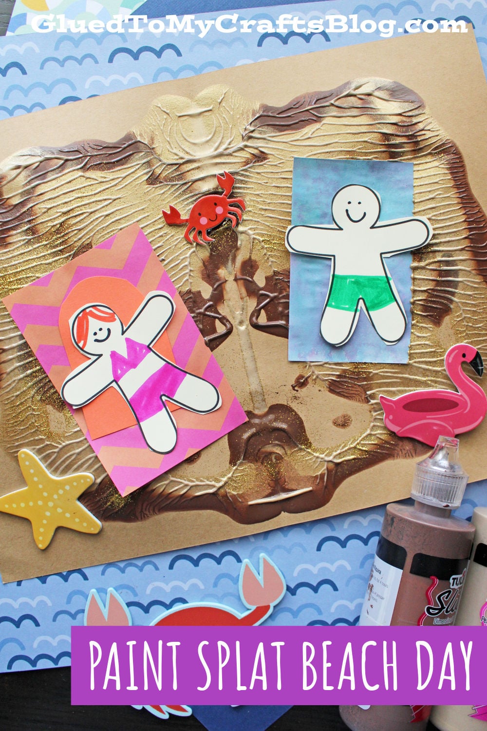 Paint Splat Beach Day Summer Craft