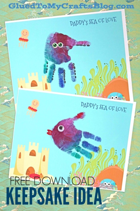 Daddy's Sea of Love Keepsake Craft