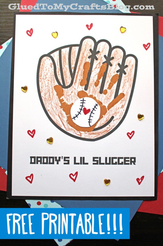 Handprint Daddy's Lil Slugger Keepsake
