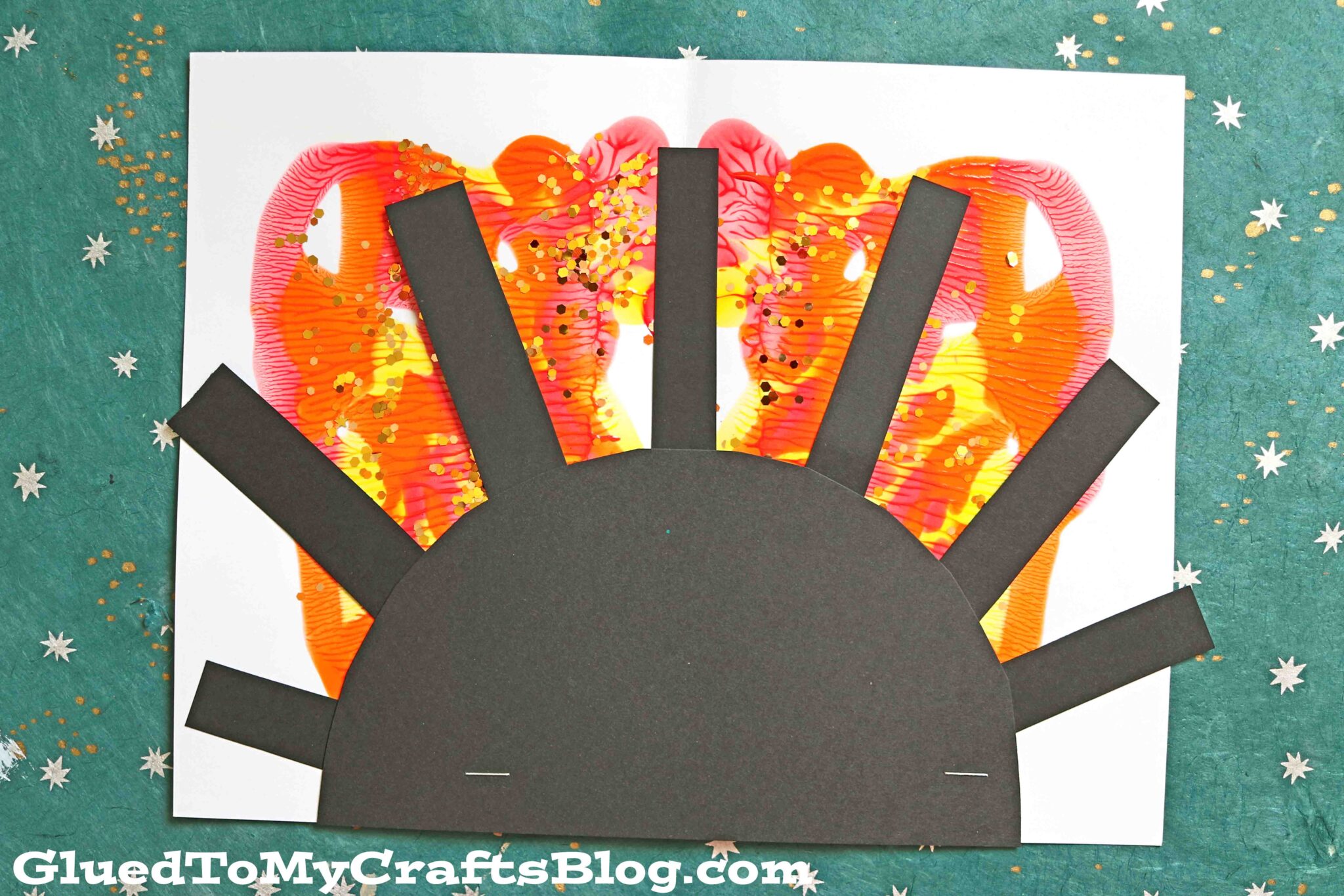 Paint Splat Sunsets Craft Idea For Summer