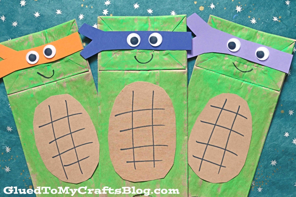 Paper Bag Ninja Turtles Craft