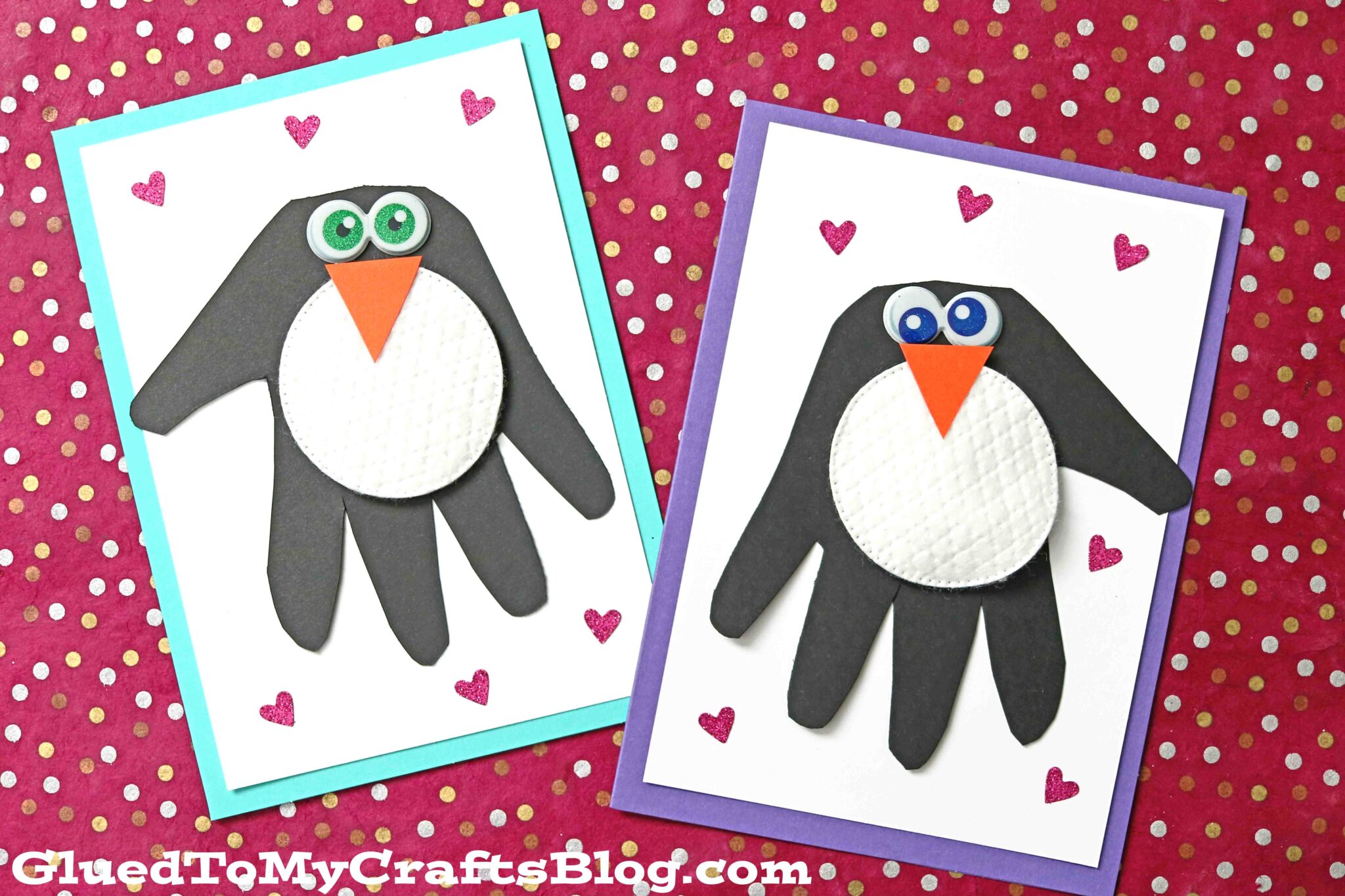 Handprint Penguin Card Craft Idea