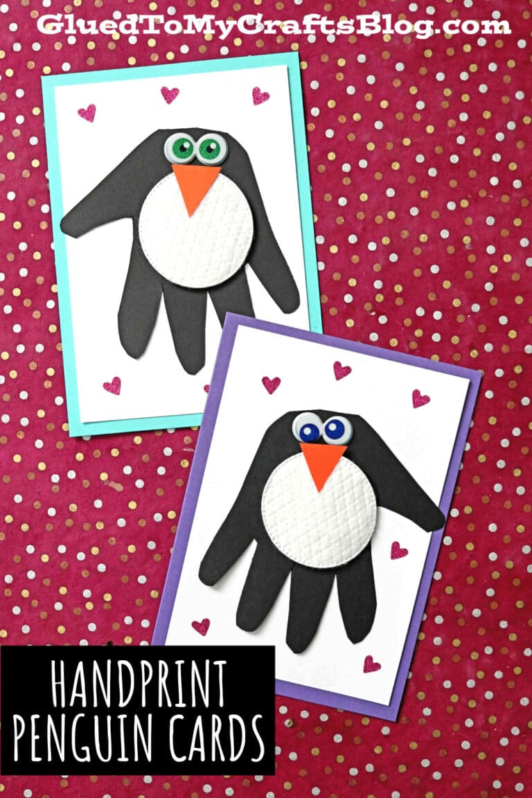 Handprint Penguin Card Craft Idea