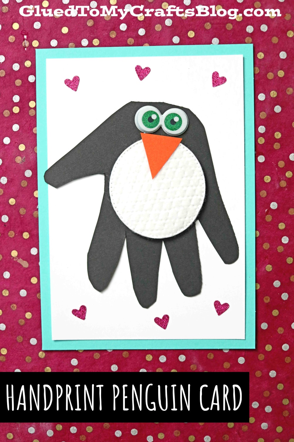 Handprint Penguin Card Craft Idea