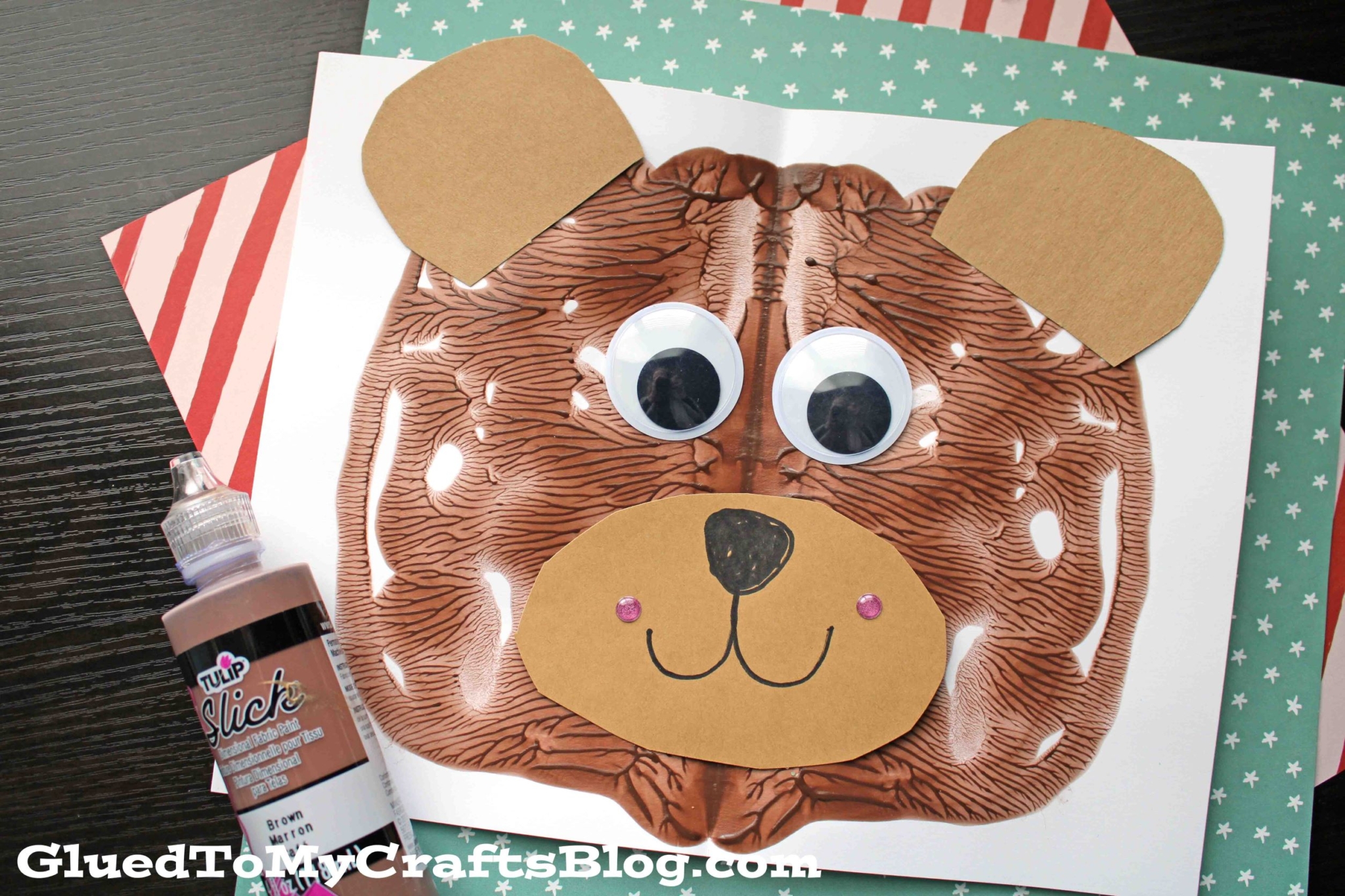 Paint Splat Teddy Bear Craft