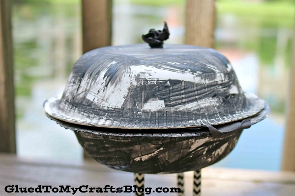 Paper Bowl Pretend Play Grill Craft