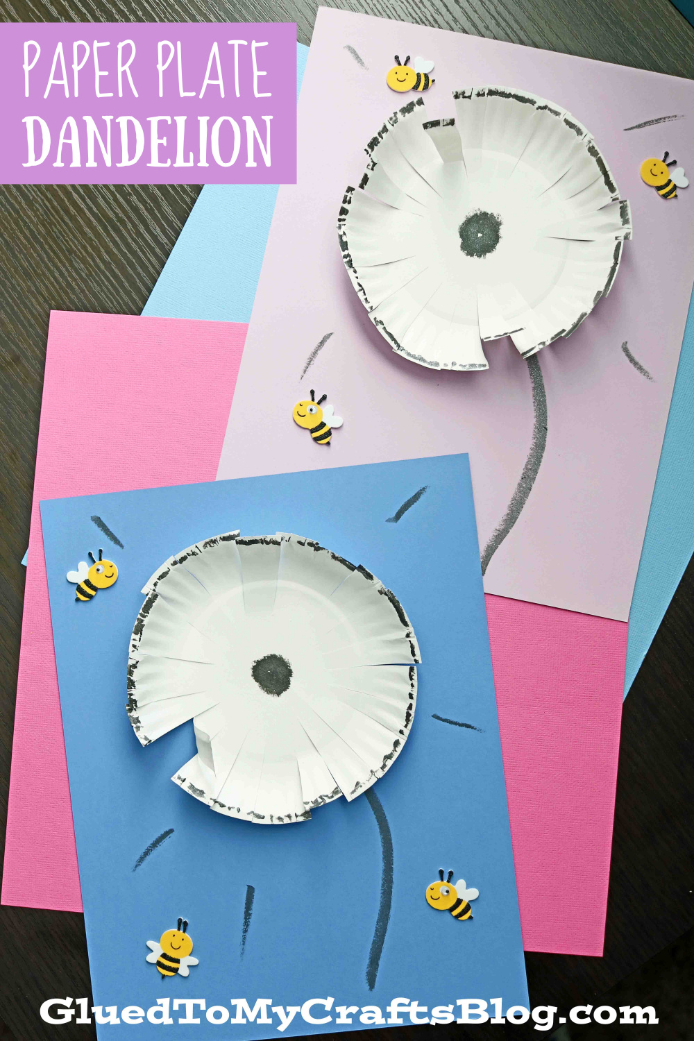 Paper Plate Dandelion Art Craft
