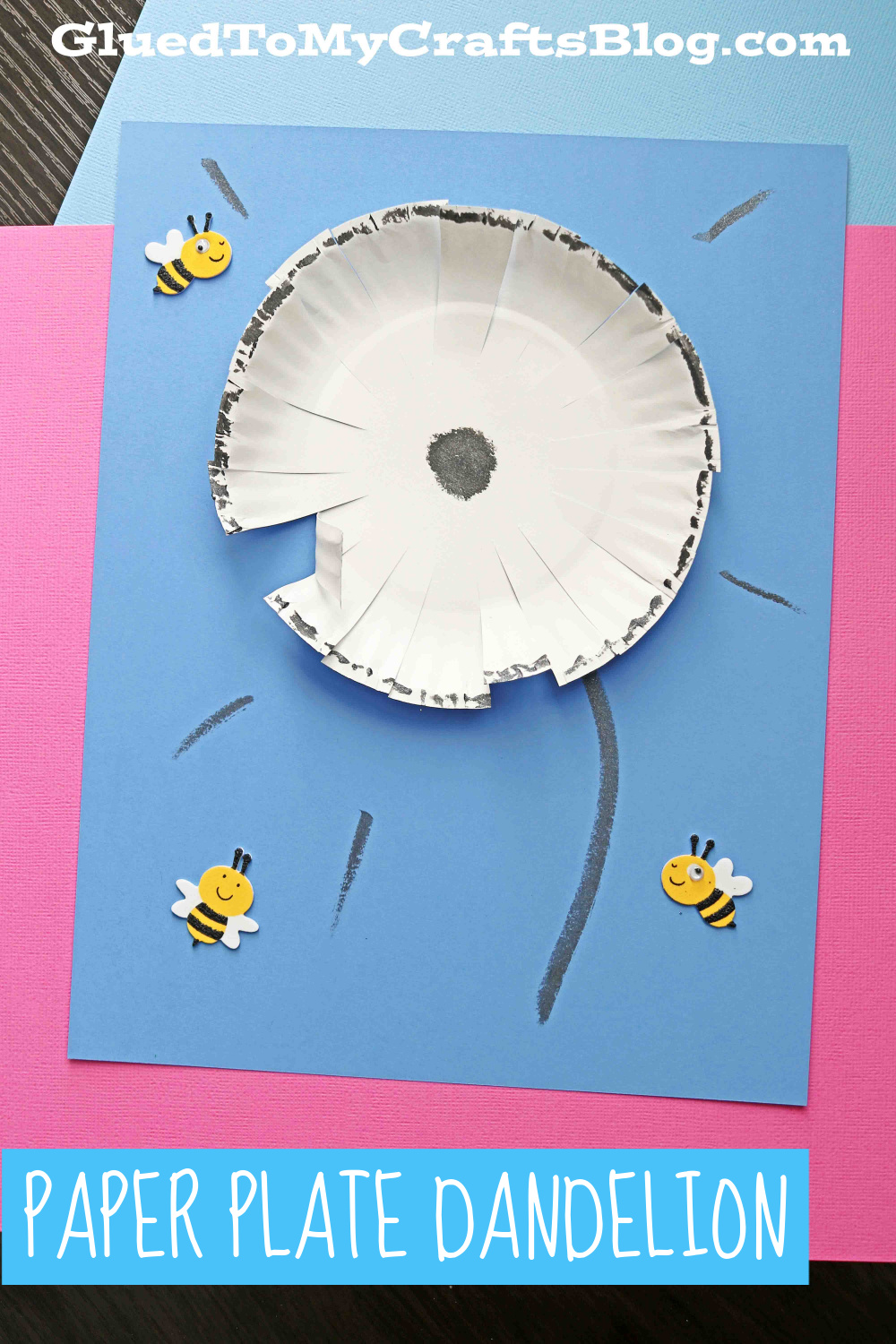Paper Plate Dandelion Art Craft