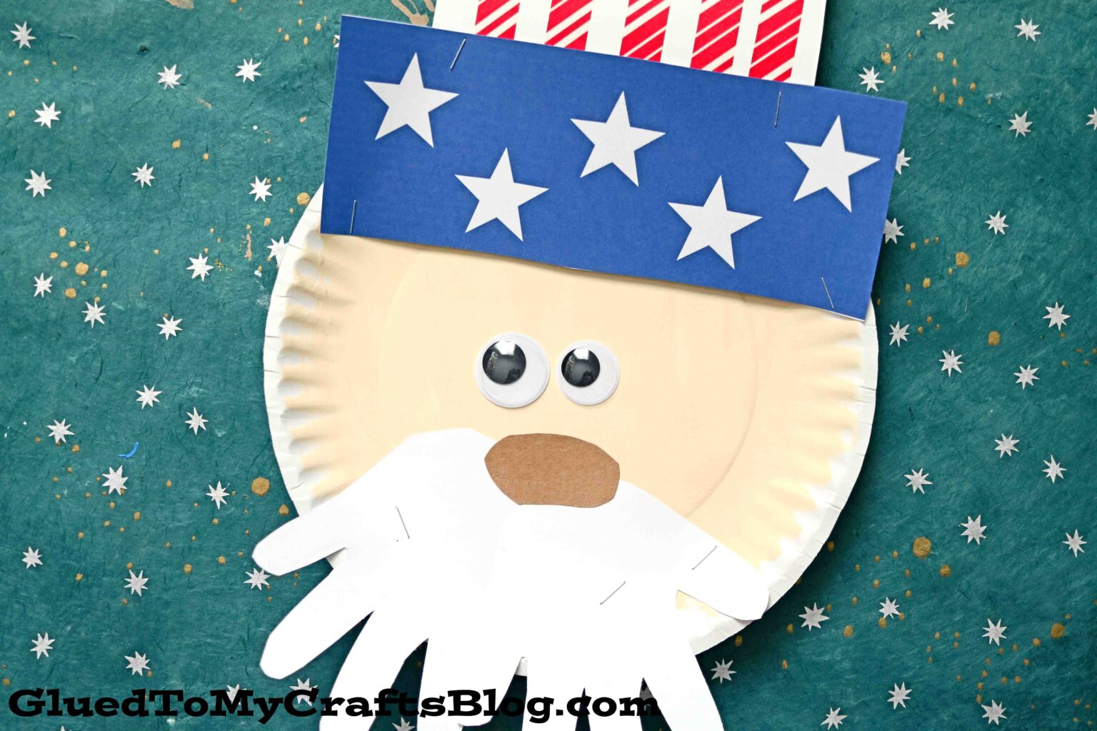 Paper Plate Uncle Sam Craft