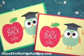 Welcome Back To School - Free Owl Card Printable