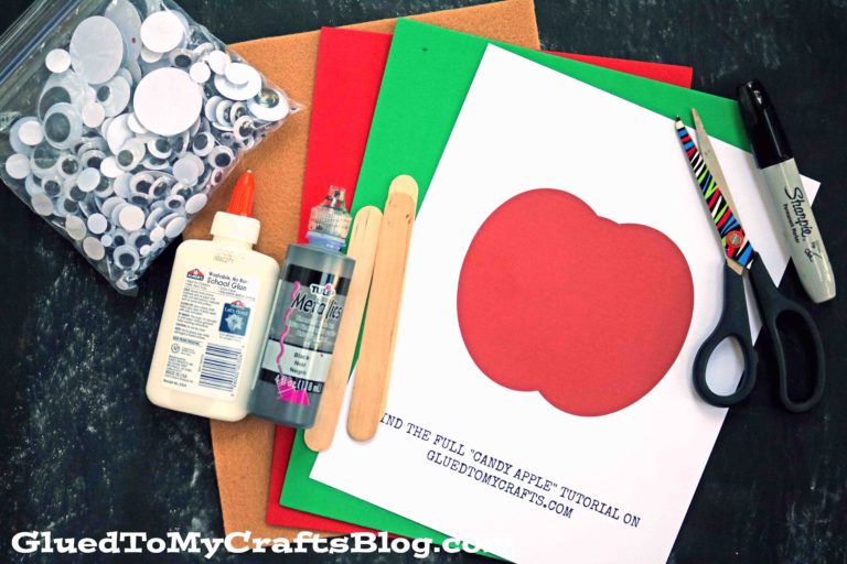 Felt Caramel Apple Craft For Kids