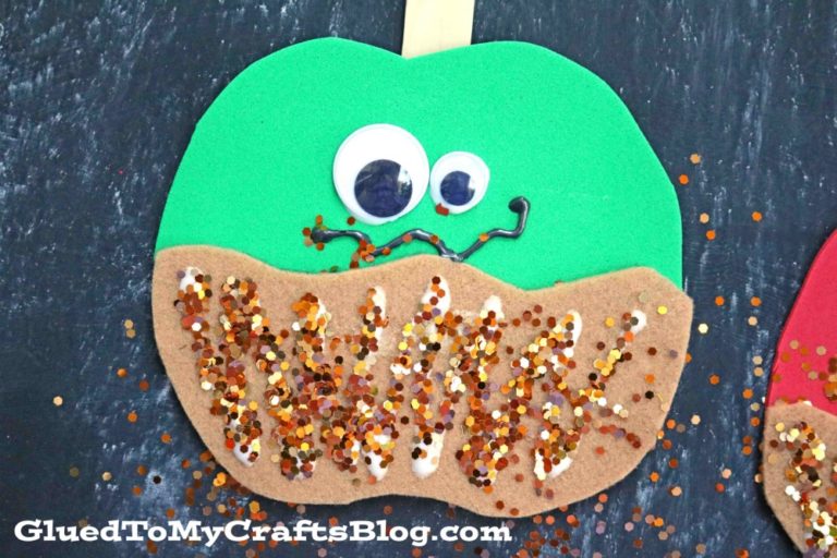 Felt Caramel Apple Craft For Kids