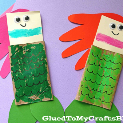 Paper Bag Mermaid Puppet