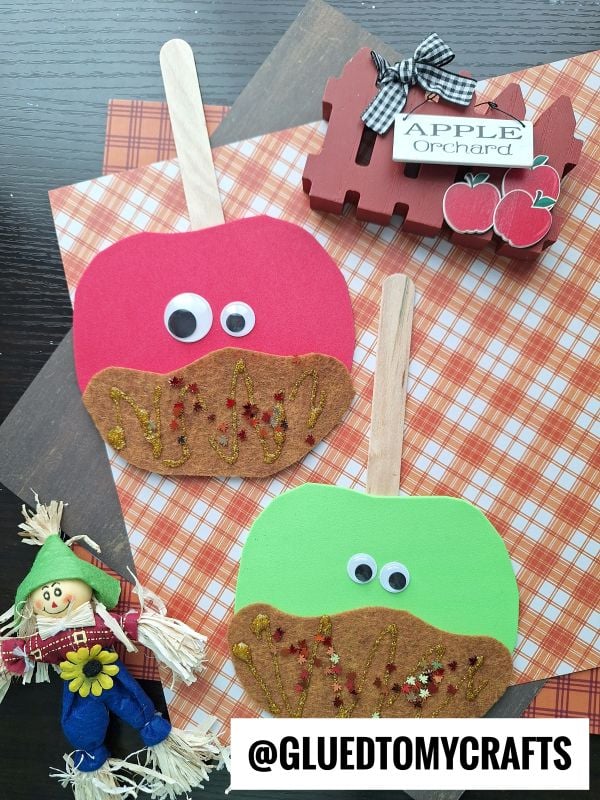 Felt Caramel Apple Craft For Kids