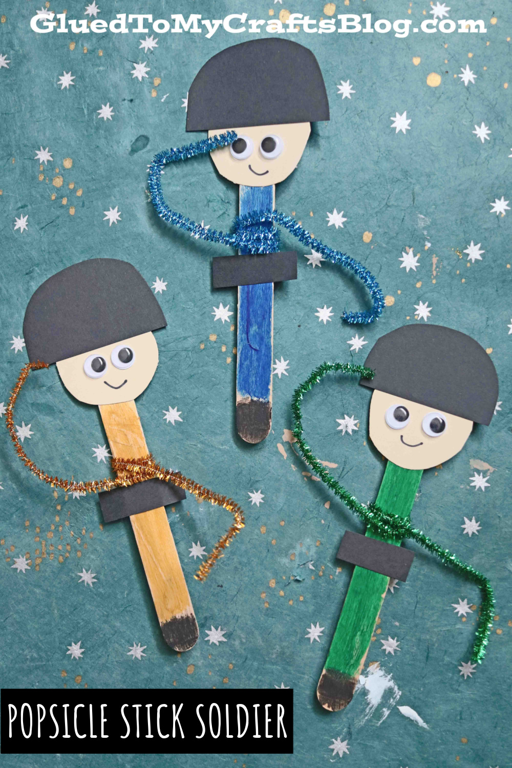 Popsicle Stick Soldier Puppet Craft