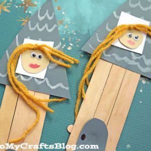 Popsicle Stick Princess Puppet