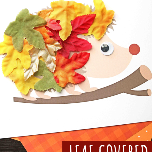 Leaf Hedgehog Craft Idea For Fall