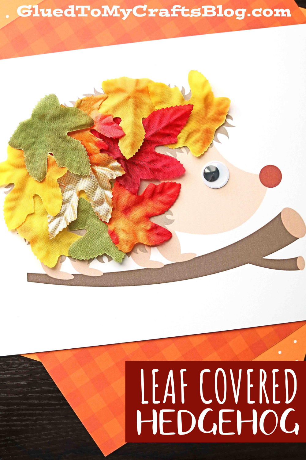 Leaf Hedgehog Craft Idea For Fall
