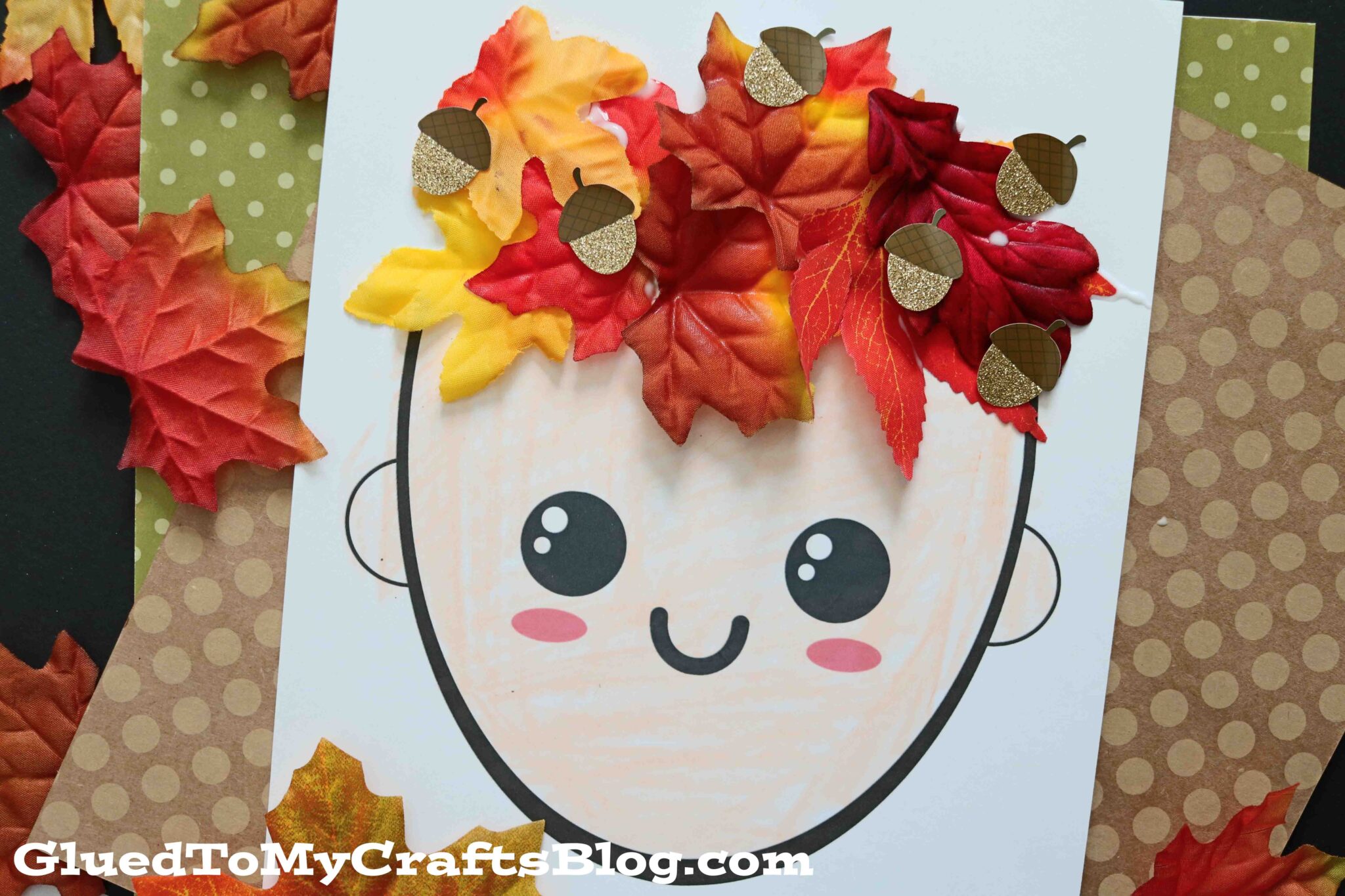 Mixed Media Leaf Hair & Crown Craft