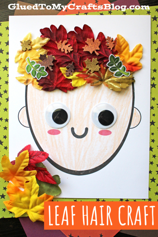 Mixed Media Leaf Hair & Crown Craft