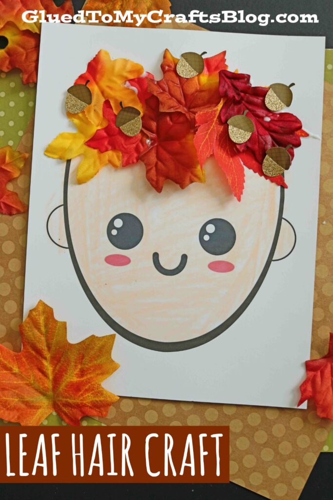 Mixed Media Leaf Hair & Crown Craft