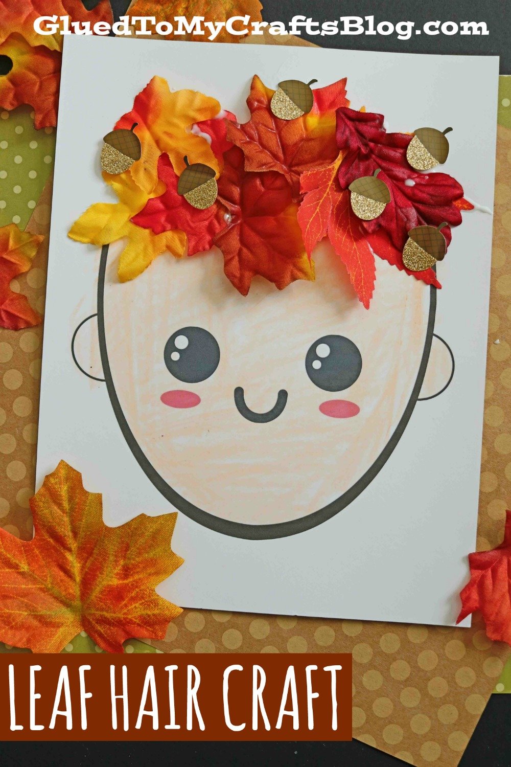 Mixed Media Leaf Hair & Crown Craft