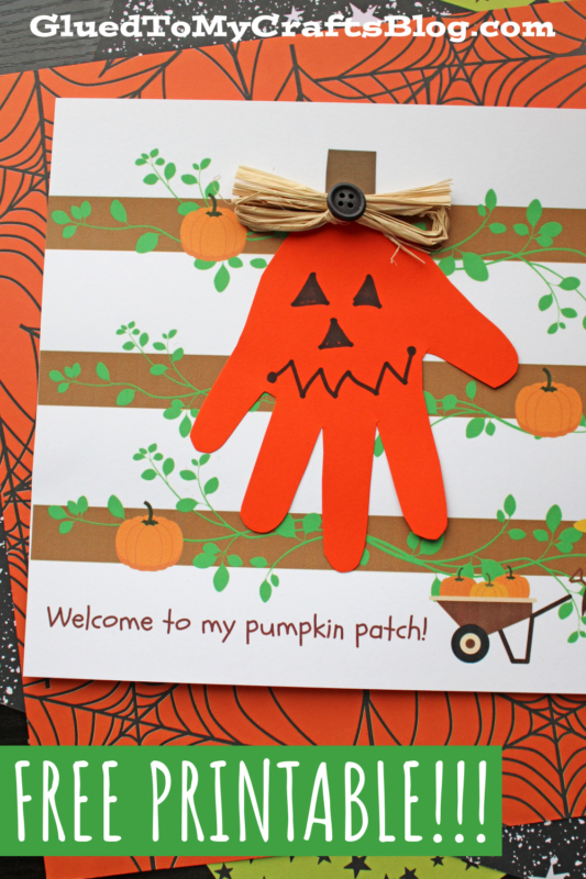 Handprint Welcome To My Pumpkin Patch Keepsake