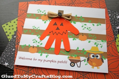 Handprint Welcome To My Pumpkin Patch Keepsake