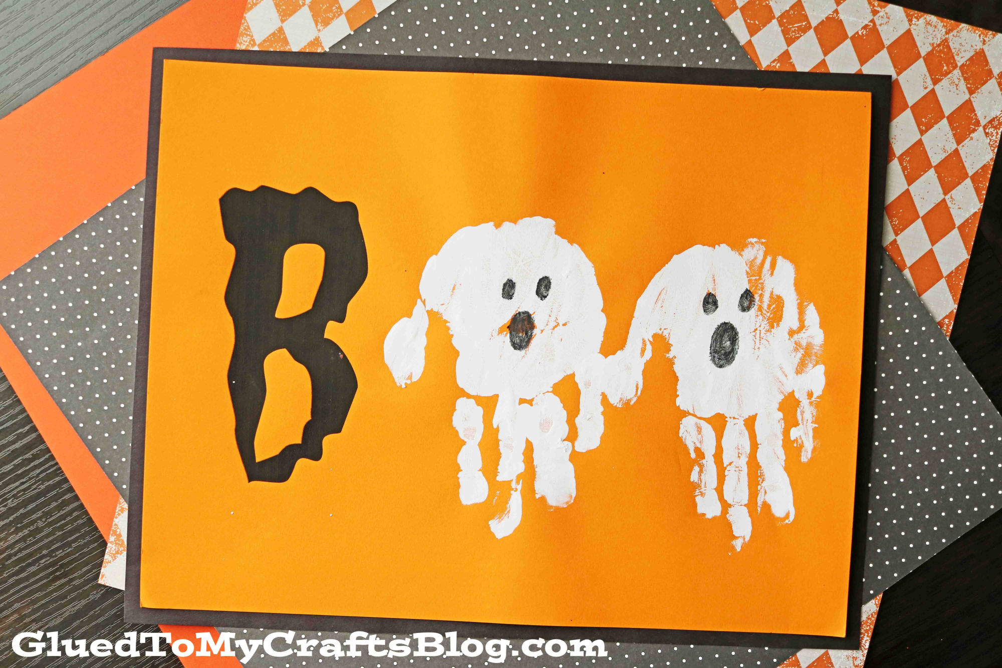 Handprint Ghost Keepsake Craft For Halloween