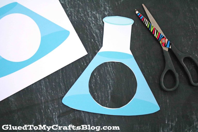 Stained Glass Halloween Beaker Craft