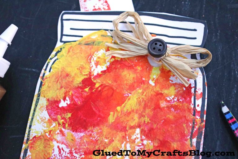 Apple Stamped Mason Jar Jam Craft Idea For Kids