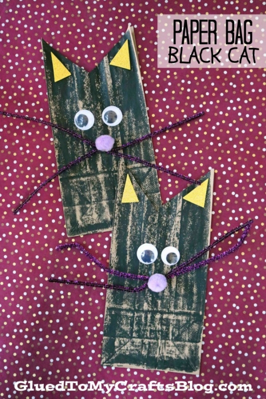 Paper Bag Black Cat Craft