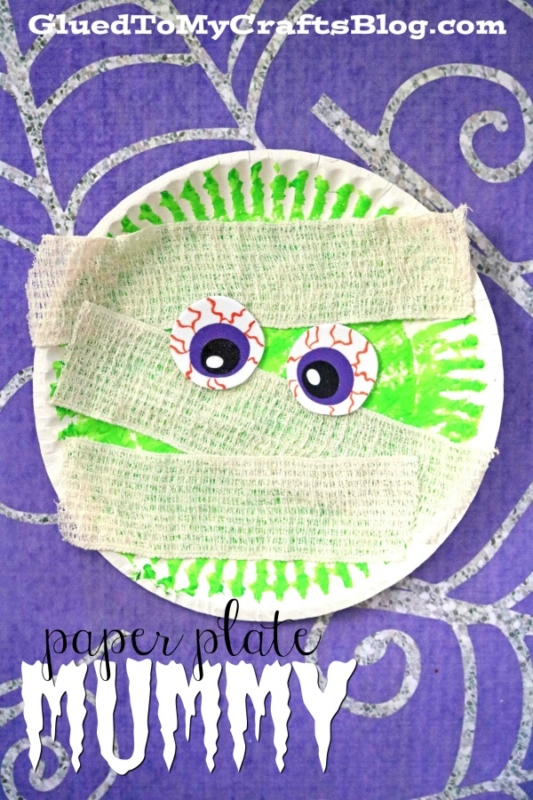 Paper Plate Mummy Craft Idea For Kids