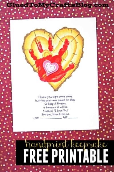 Handprint Little Forever Keepsake