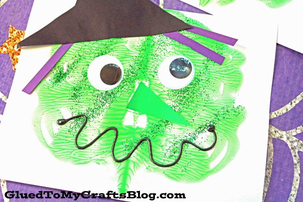 Paint Splat Witch Face Craft