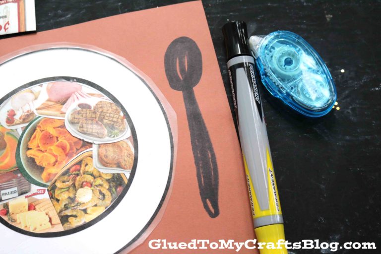 Thanksgiving Dinner Plate Craft Idea For Kids