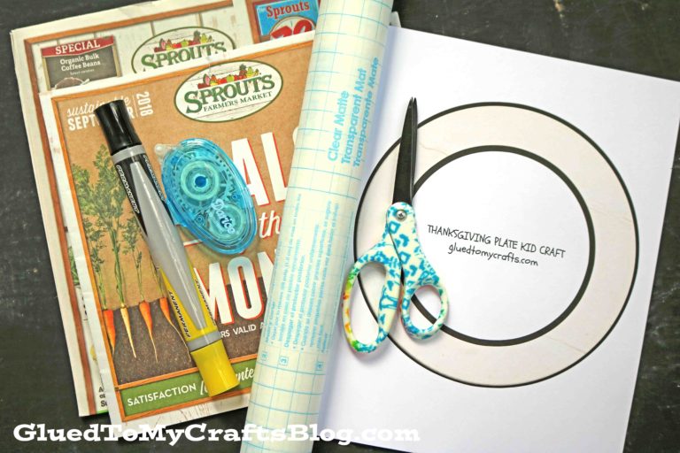 Thanksgiving Dinner Plate Craft Idea For Kids