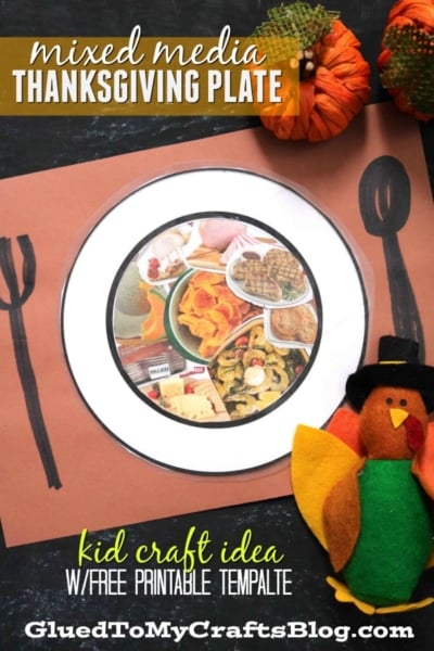 Thanksgiving Dinner Plate Craft Idea For Kids