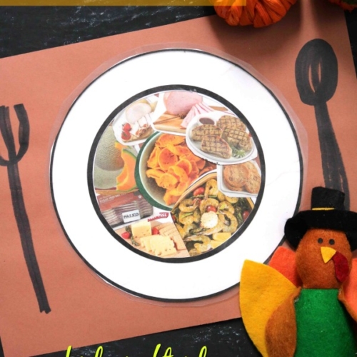 Thanksgiving Dinner Plate Craft Idea For Kids