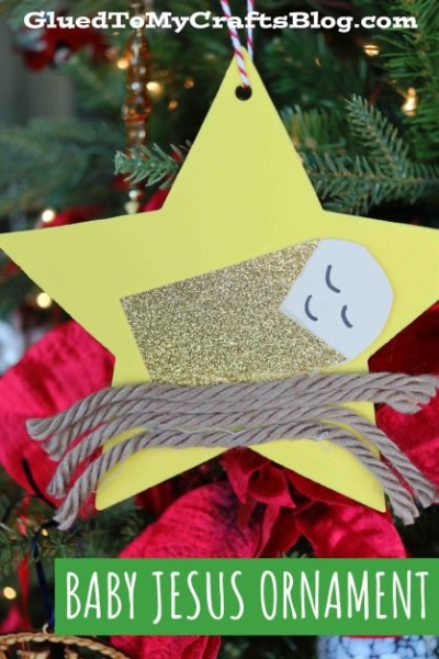 Baby Jesus Christmas Star Ornament Craft