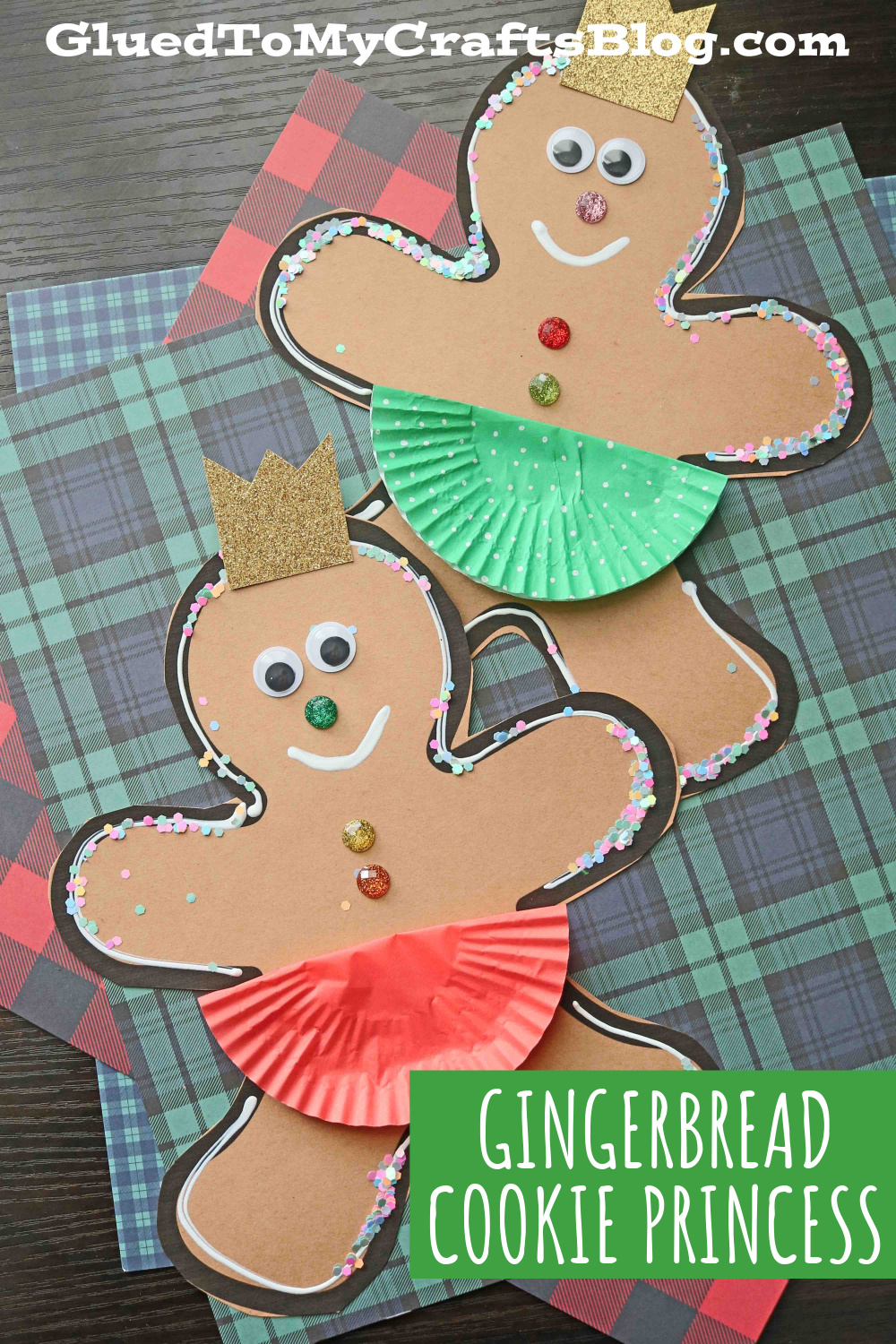 Paper Gingerbread Cookie Princess Craft Idea