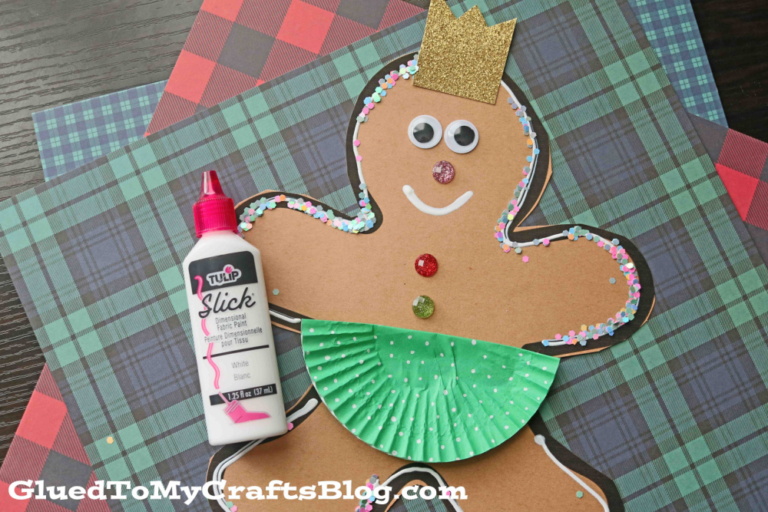 Paper Gingerbread Cookie Princess Craft Idea